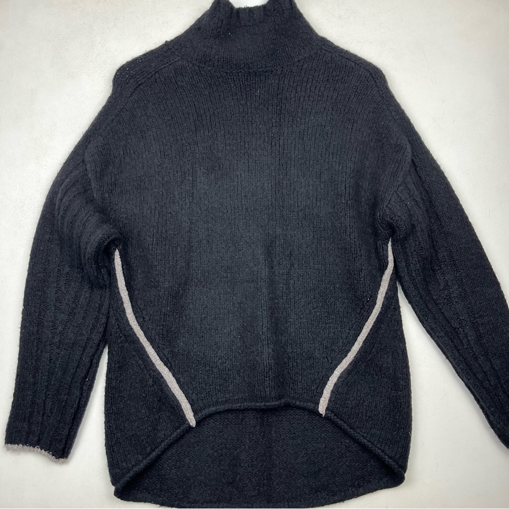 Anthropologie Moth Paloma Wool Blend Black Sweater Mo… - Gem